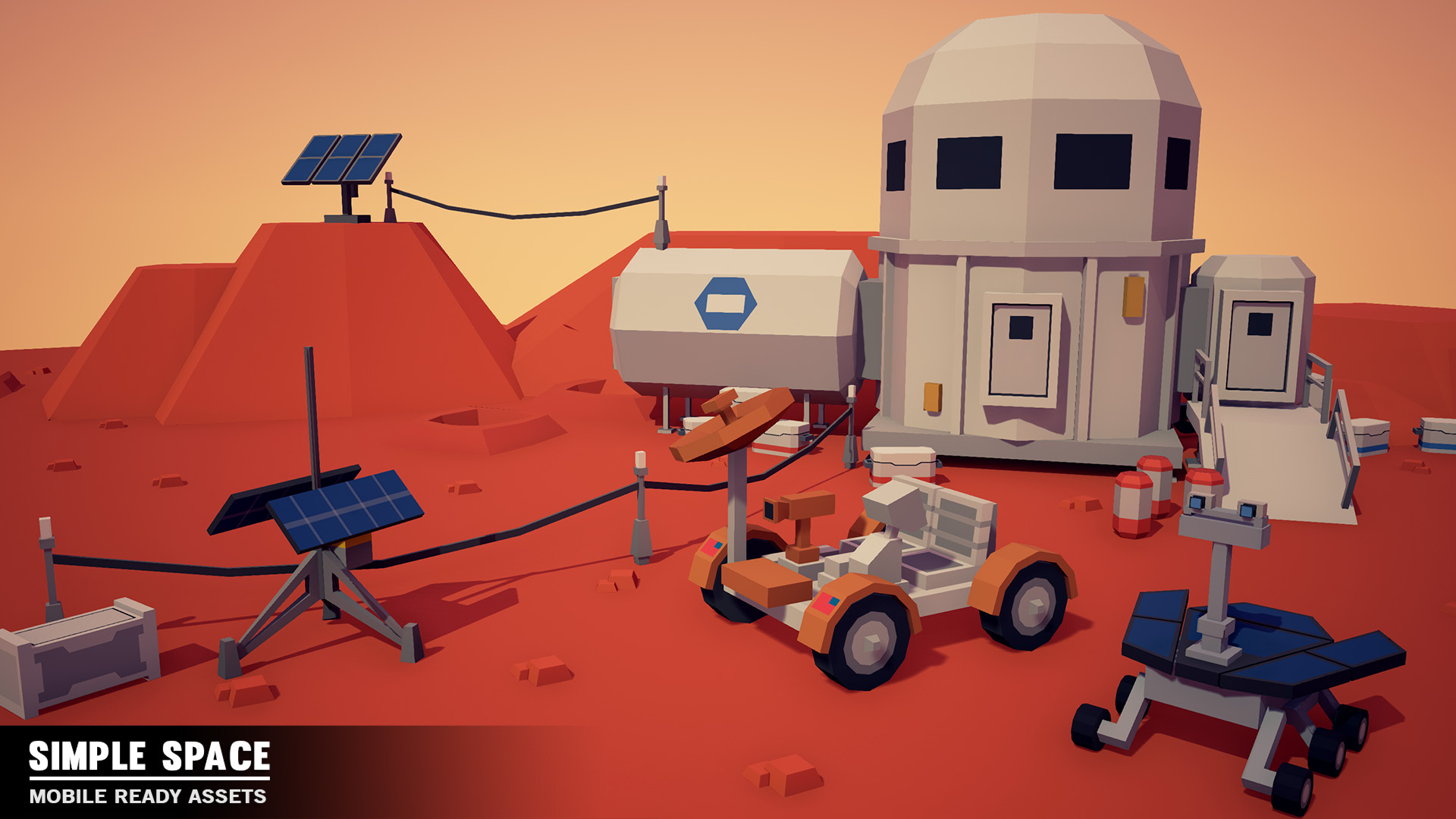 Simple Space By Synty Studios In Props UE4 Marketplace