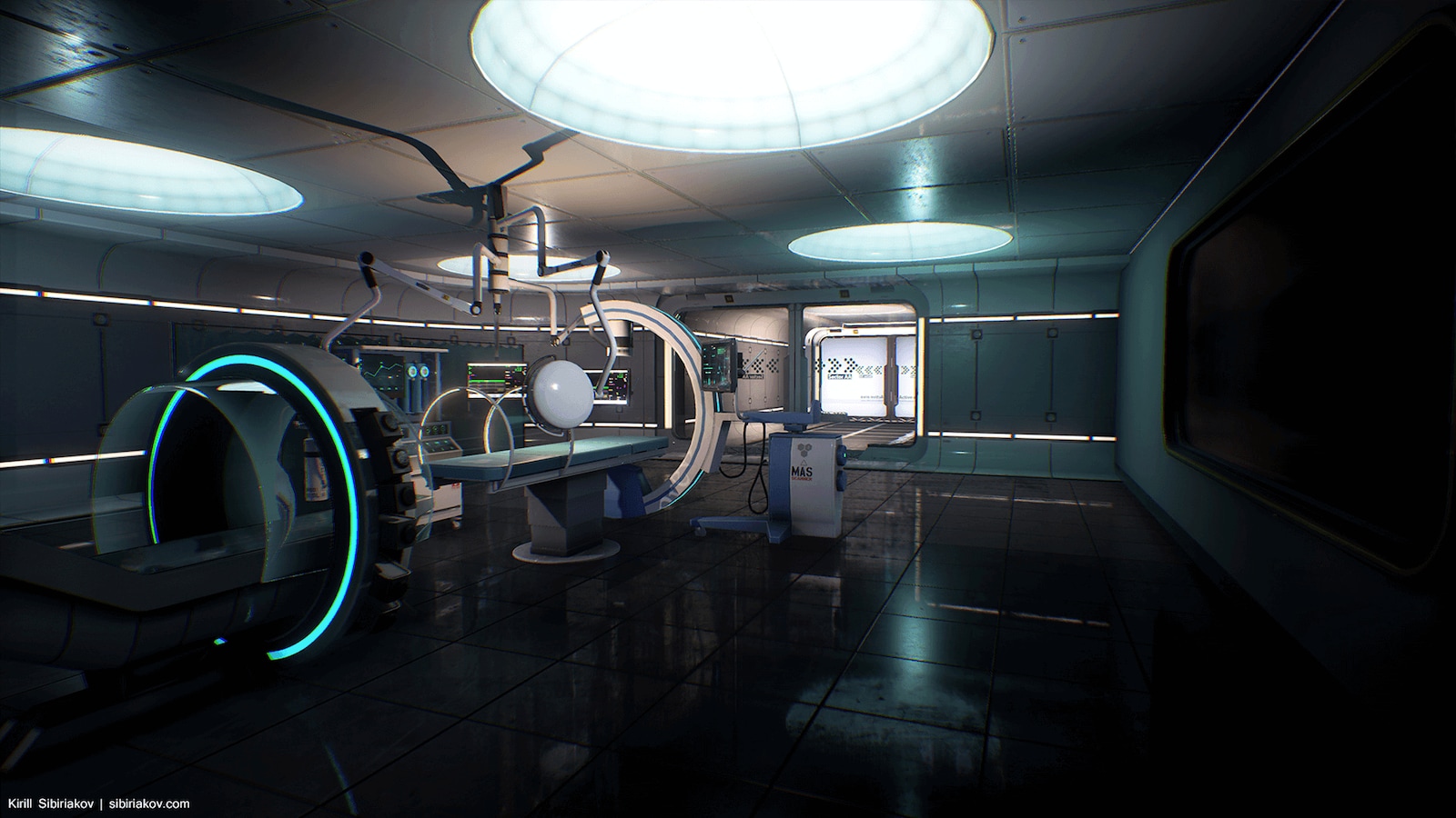 Modular Sci-Fi Hospital in Environments - UE Marketplace