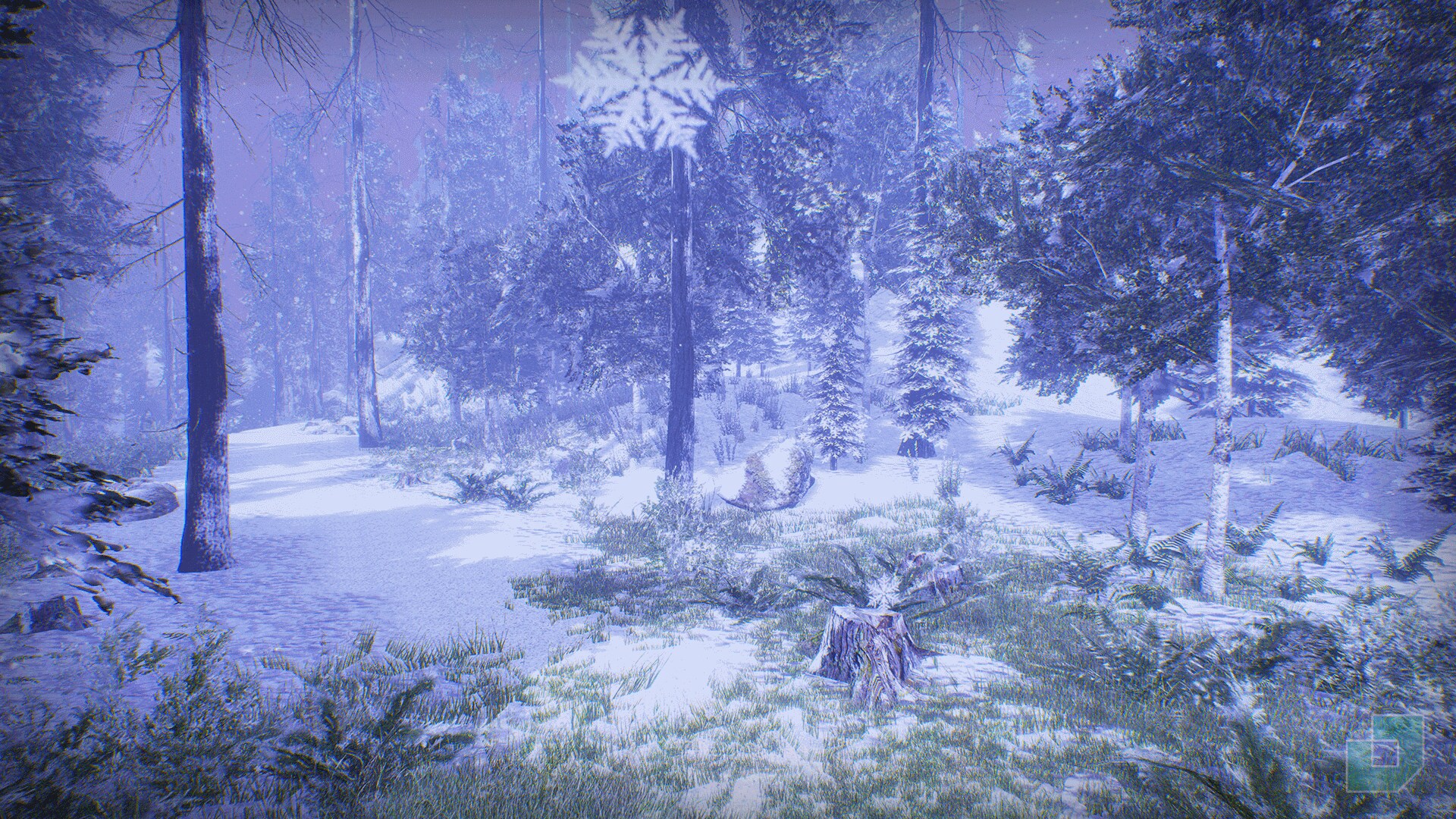 Low Poly Snow Forest in Environments - UE Marketplace