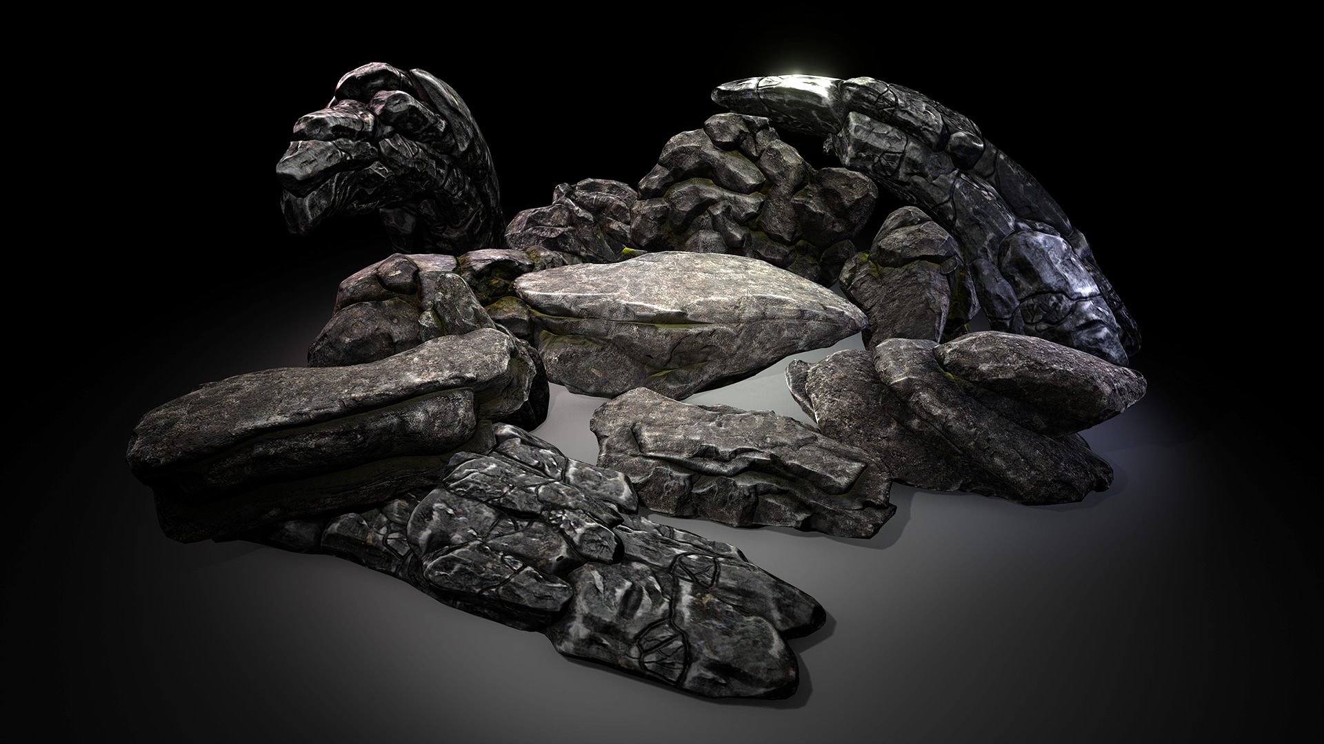 Sculpted Rock Pack in Props - UE Marketplace