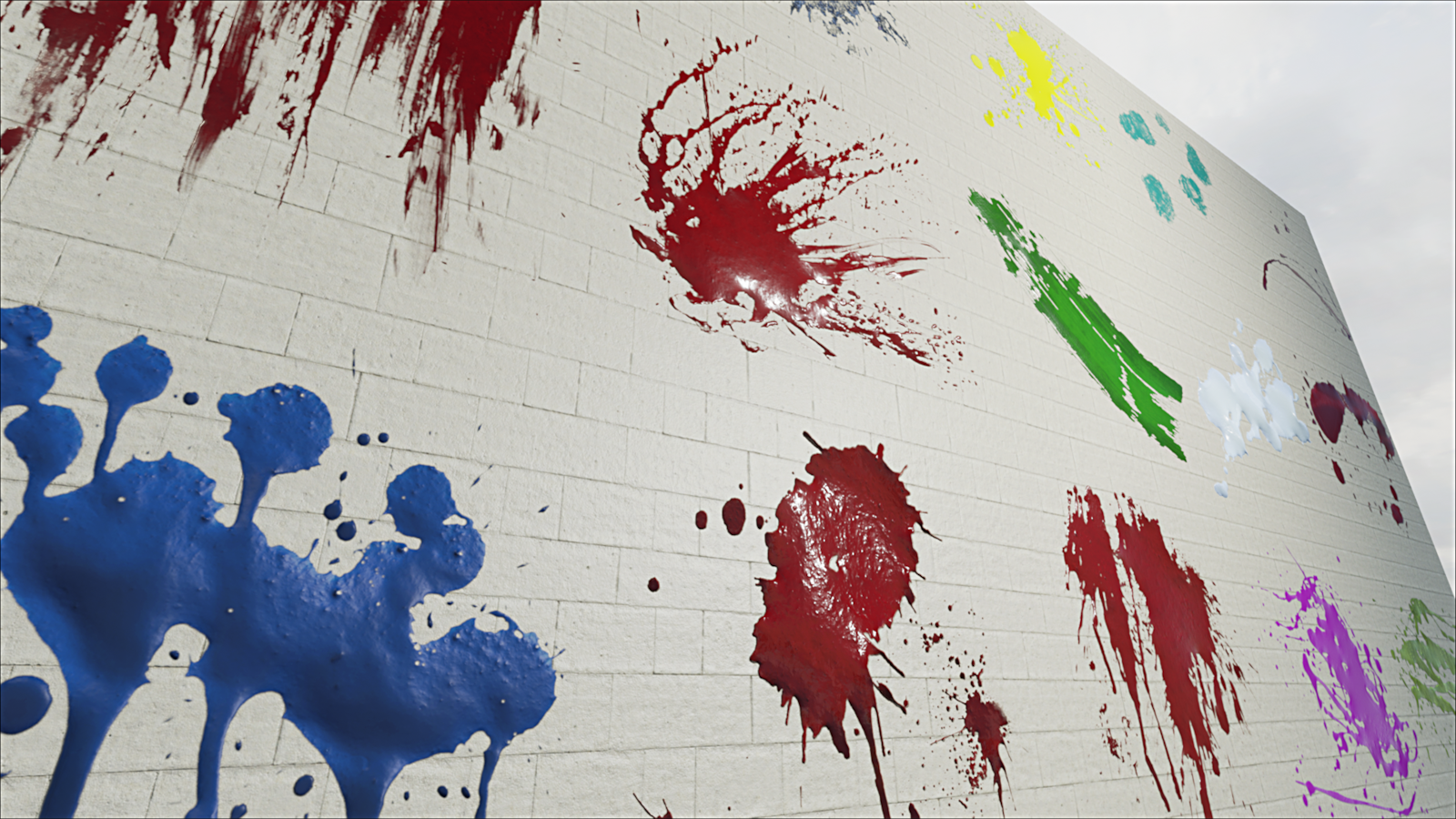 Splatter Decals in Textures - UE Marketplace