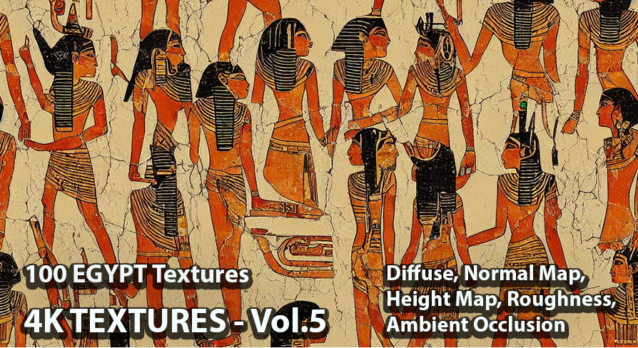 100 textures - Vol.5 - Egypt in Materials - UE Marketplace
