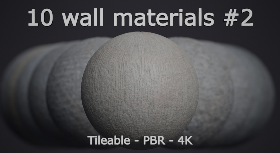 10 Wall Materials 4K #2：マテリアル - UE マーケットプレイス