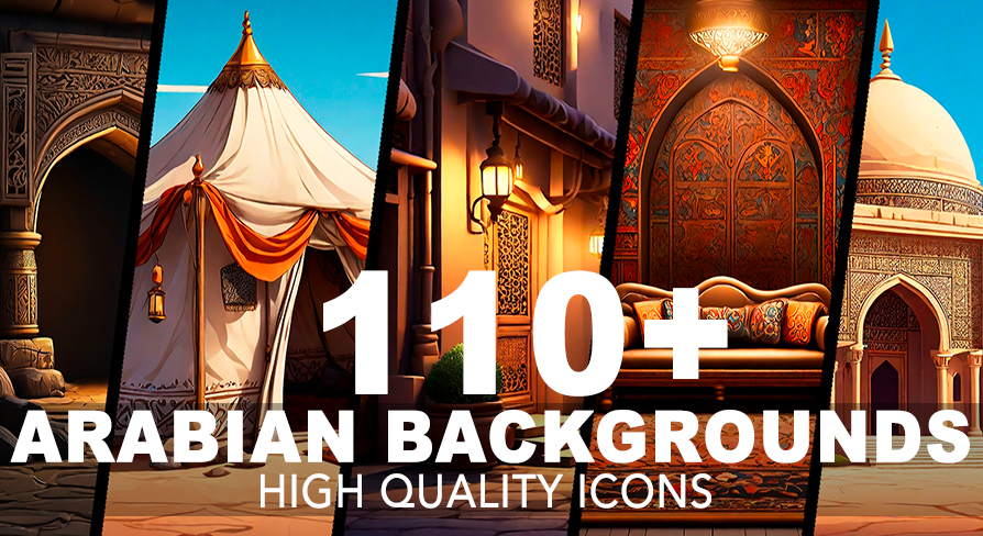 110+ ARABIAN BACKGROUNDS：2Dアセット - UE マーケットプレイス