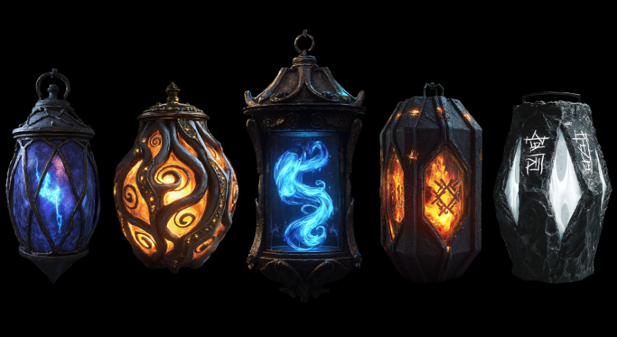 120+ Fantasy Lanterns - By KDRN in 2D Assets - UE Marketplace