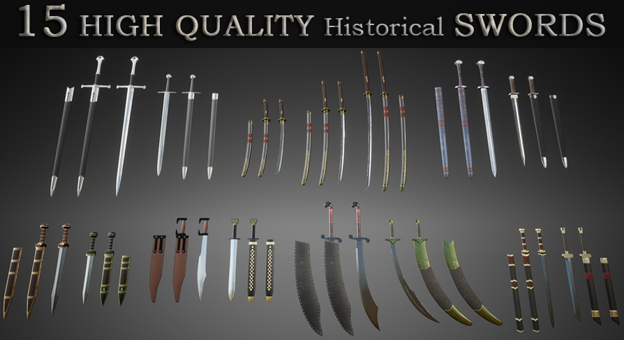 15 HIGH QUALITY Historical SWORDS in Weapons - UE Marketplace