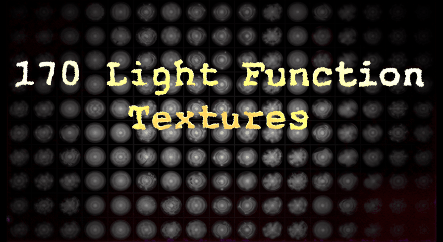 在贴图创建的170 Light Function Textures - 虚幻引擎商城