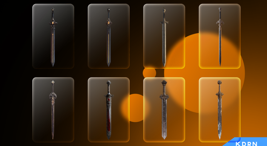 180+ High Fantasy Swords - By KDRN in 2D Assets - UE Marketplace