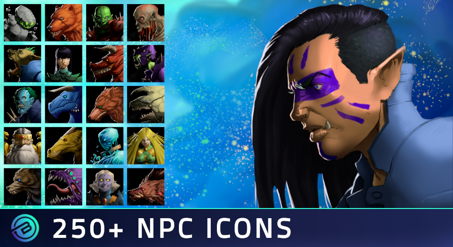 250+ NPC Icons - Fantasy RPG in 2D Assets - UE Marketplace
