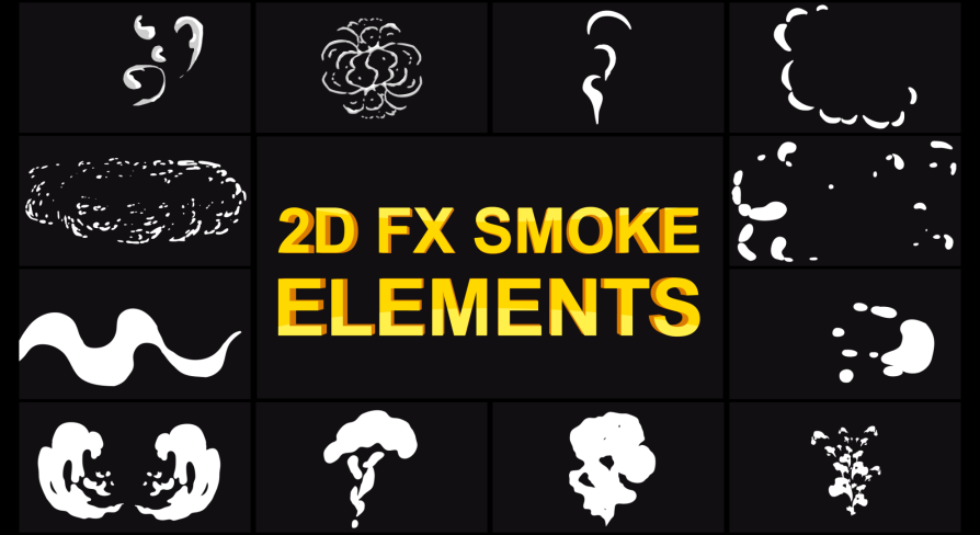 2D FX Smoke Elements in 2D Assets - UE Marketplace