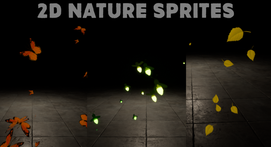 2D Nature Sprite Systems in Visual Effects - UE Marketplace