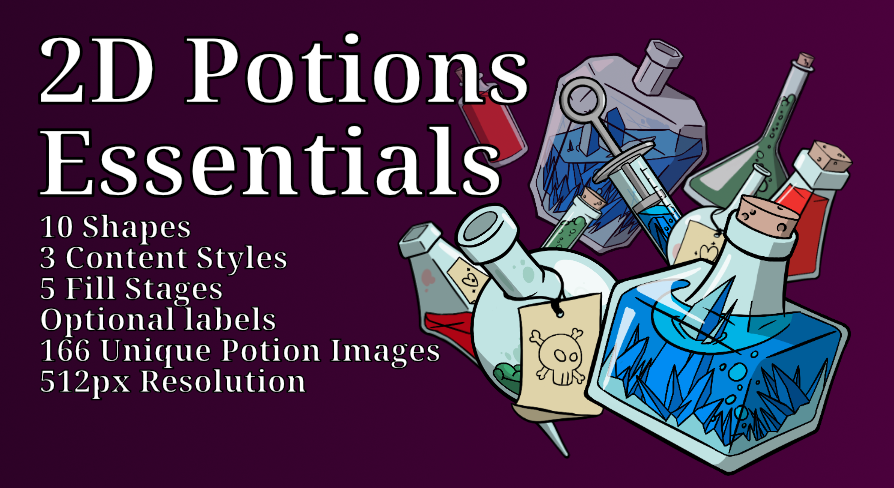 2D Potions - Essentials Pack in 2D Assets - UE Marketplace