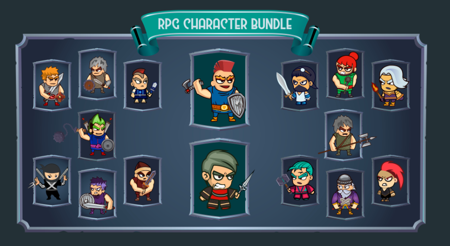 2D Toon Rpg Characters：2Dアセット - UE マーケットプレイス