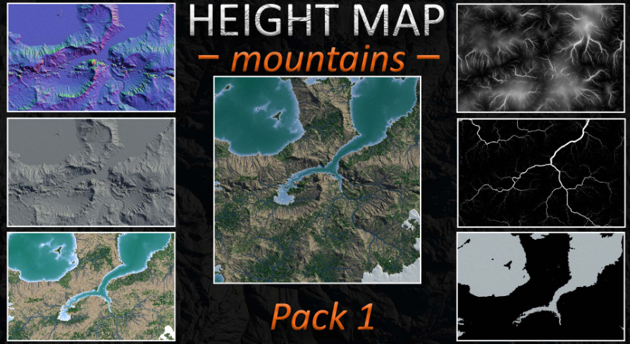 2K Height Maps - version 04 in Textures - UE Marketplace
