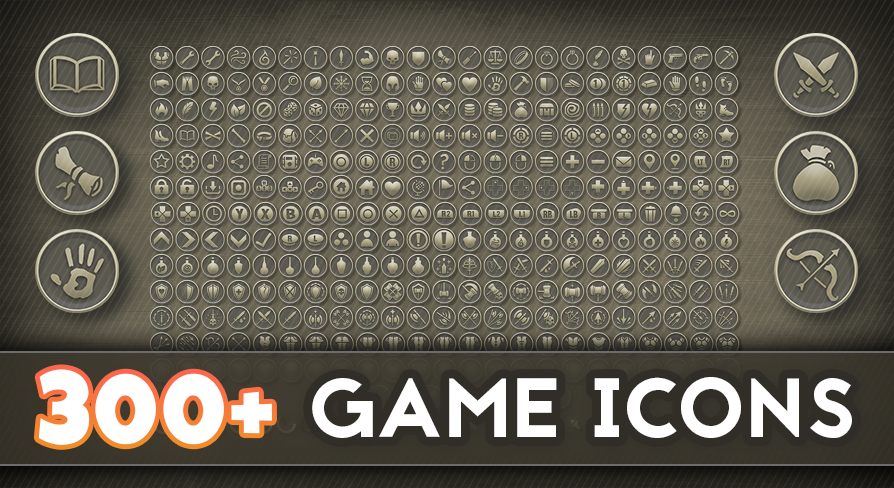 300+ Stylised Icons Pack in 2D Assets - UE Marketplace