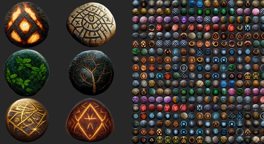 324 Round Runestones in 2D Assets - UE Marketplace