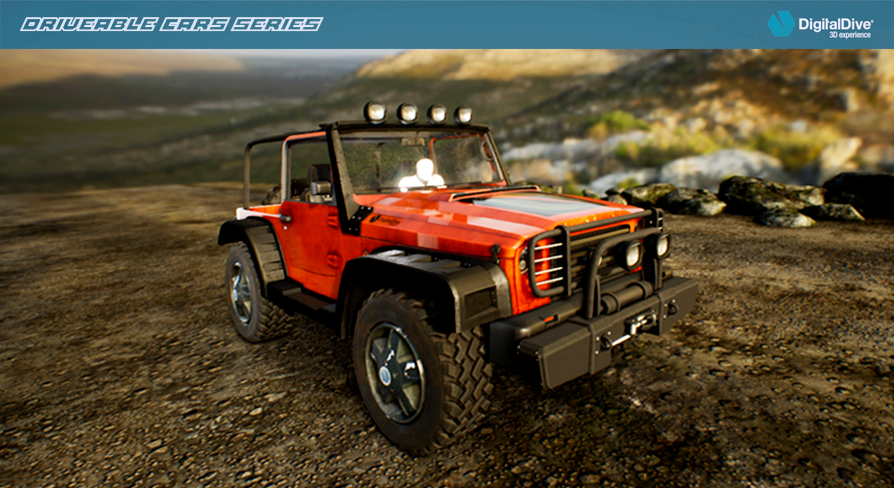 3D Cars: 4x4 - Off Road - Four Wheel Drive Car：プロップ・小物 - UE マーケットプレイス