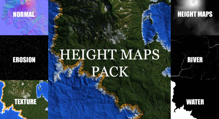 50+ Height map - Vol.2 in Textures - UE Marketplace