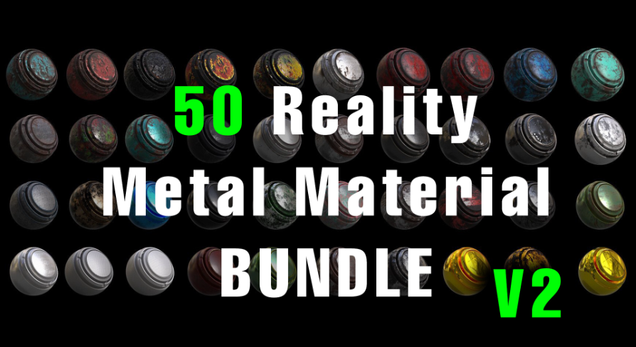 50 Professional High Quality Metal Materials BUNDLE V2：マテリアル - UE マーケットプレイス