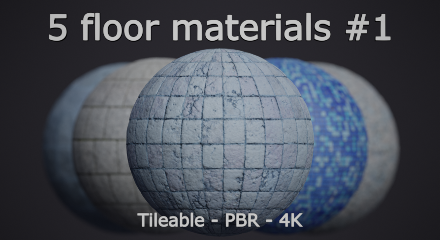 5 Floor Materials 4K in Materials - UE Marketplace