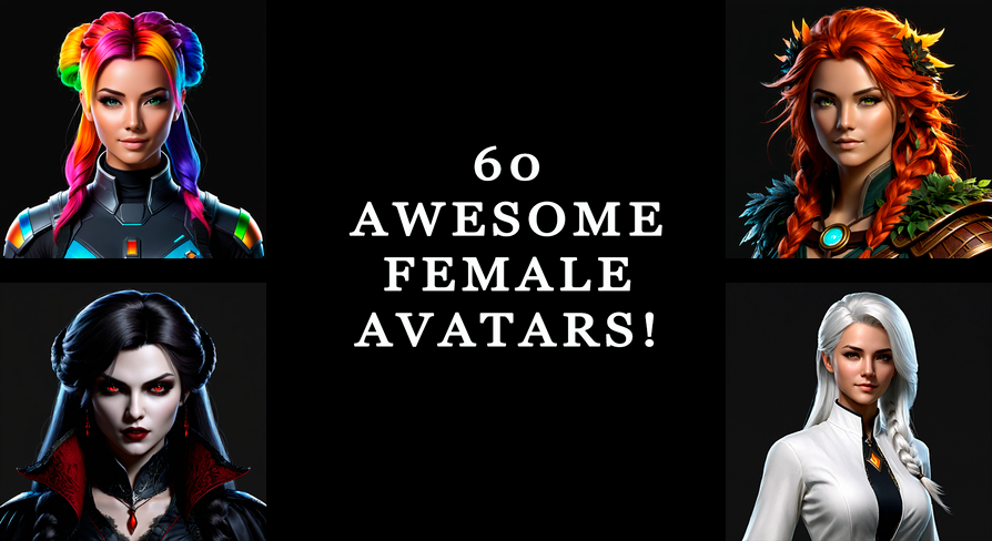 60 Awesome 2D Female Avatars in 2D Assets - UE Marketplace