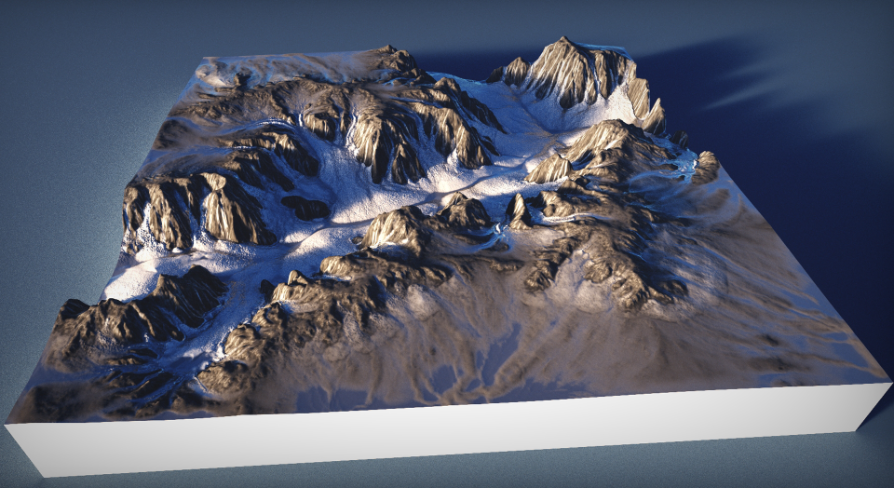60 Pcs Realistic Icy Mountains Height Maps With Colormap, 카테고리 텍스처 - UE ...