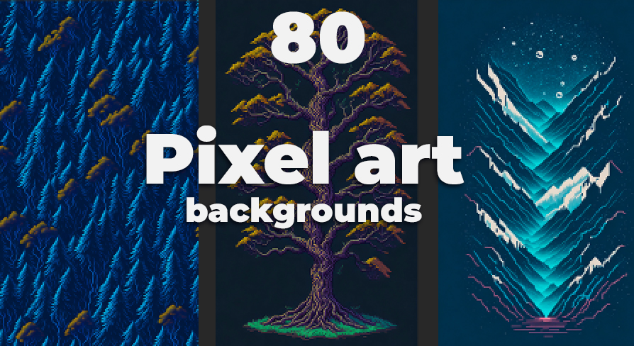 80 vertical pixel art textures, 카테고리 텍스처 - UE 마켓플레이스