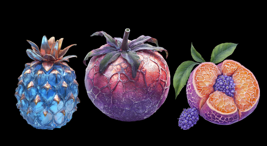 在二维资源创建的90+ Strange Fantasy Fruits - By KDRN - 虚幻引擎商城