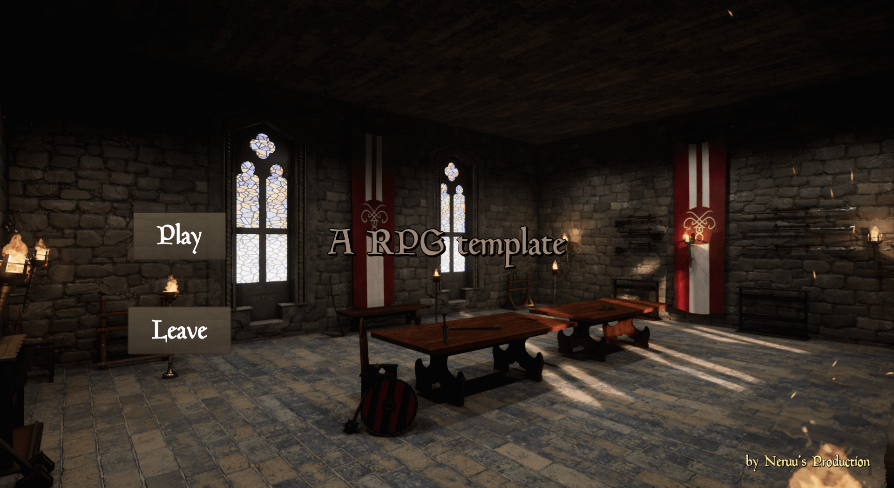 A RPG Template in Blueprints - UE Marketplace