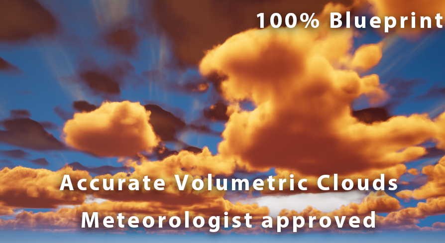 Accurate volumetric clouds in Blueprints - UE Marketplace