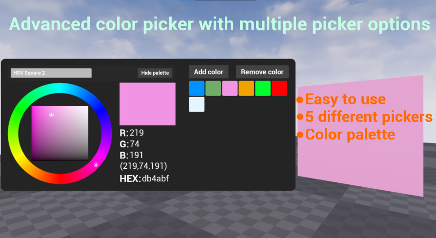 Advanced Color Picker in Blueprints - UE Marketplace