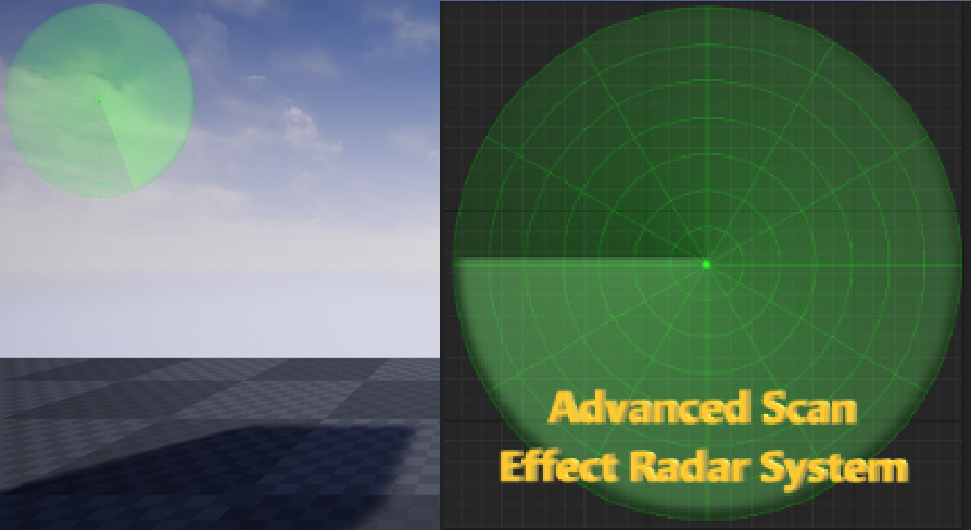 Advance Radial Scan Radar in Blueprints - UE Marketplace