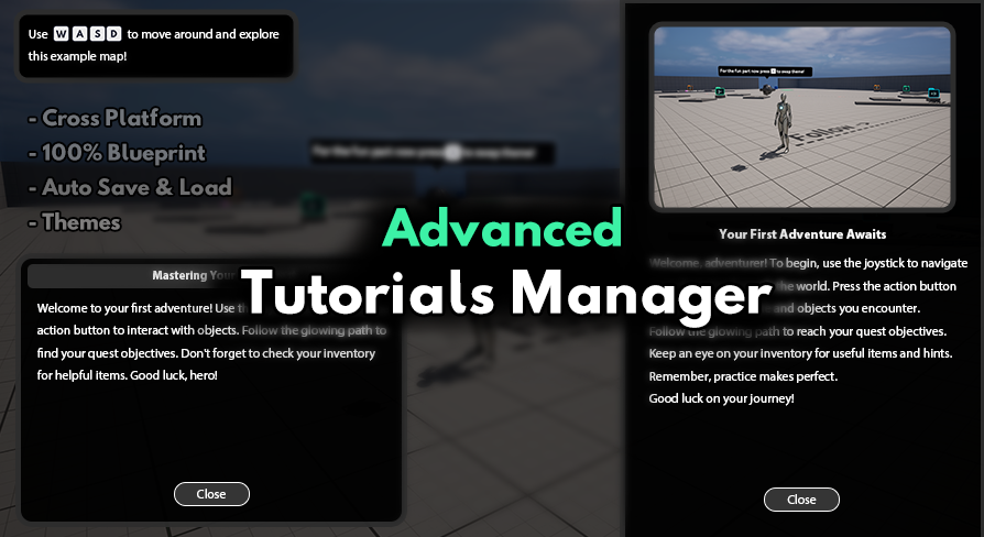 Advanced Tutorials Manager, 카테고리 블루프린트 - UE 마켓플레이스