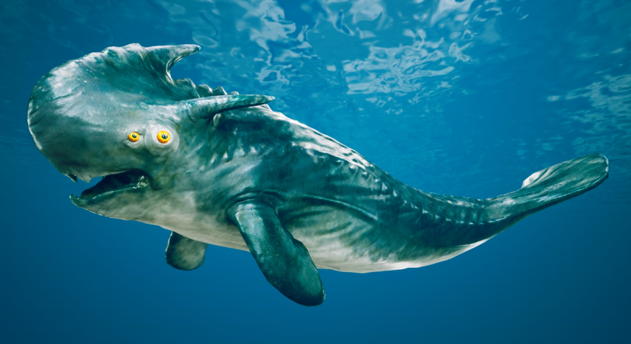 Alien Fantasy Ocean Creature - Tri Whale with Spine System in ...