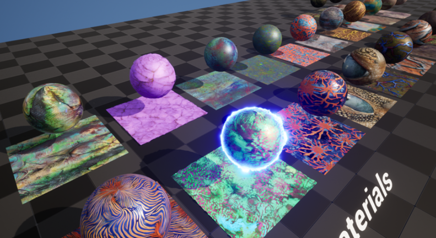 21 kinds of 4K Alien mateirals. customizable. in Materials - UE Marketplace