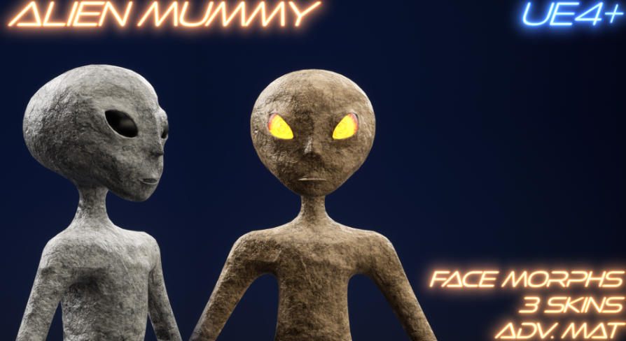 Alien Mummy in Characters - UE Marketplace