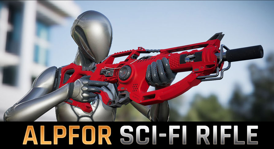 Alpfor Sci-fi Rifle in Weapons - UE Marketplace