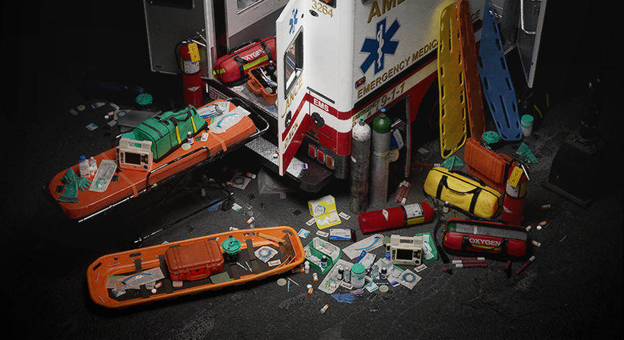 Ambulance Prop Pack：プロップ・小物 - UE マーケットプレイス