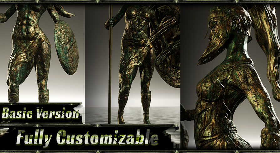 Ancient Bronze Statues v1 - Athena (Basic Version), 카테고리 캐릭터 - UE 마켓플레이스