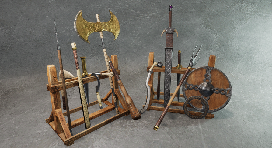 Ancient and Barbarian Weapons, 카테고리 무기 - UE 마켓플레이스