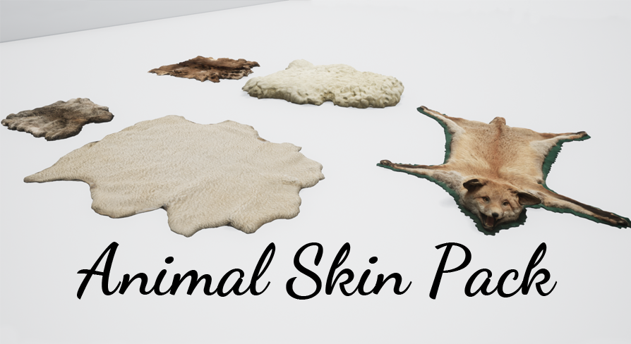 Animal Skin Models Pack (Fox, Sheep, Goat, Rabbit)：建築ビジュアライゼーション - UE ...