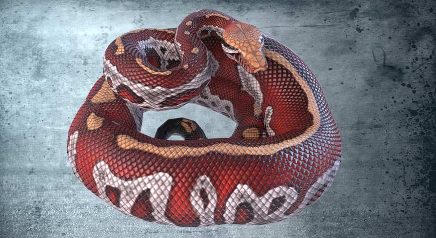 Animated Blood Python in Characters - UE Marketplace