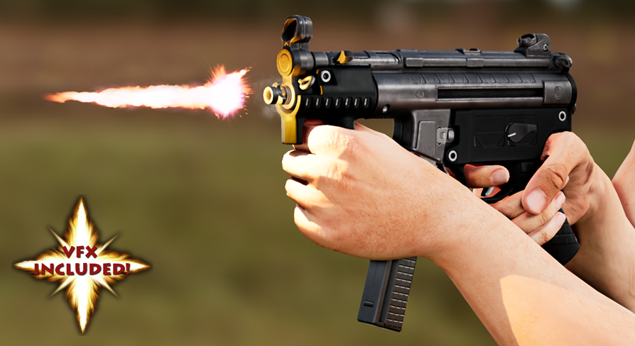 Animated FPS Navy SMG Weapon Pack in Weapons - UE Marketplace