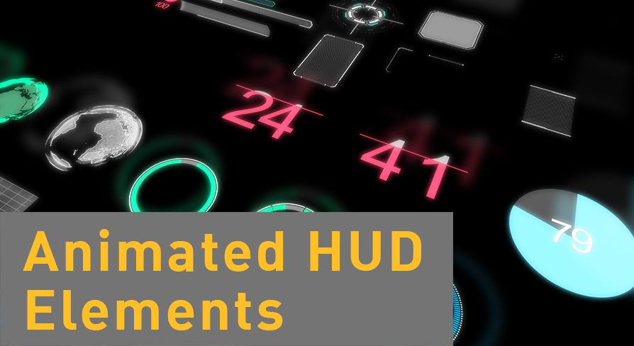 Animated HUD Elements in Textures - UE Marketplace