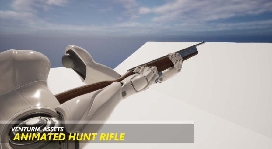 Animated Hunt Rifle, 카테고리 무기 - UE 마켓플레이스