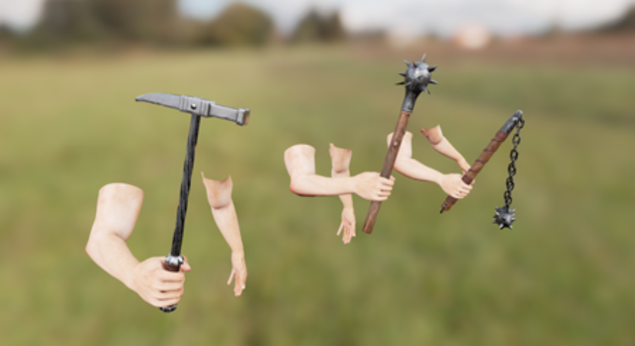在武器创建的Animated Medieval Bludgeoning Weapons Pack - 虚幻引擎商城