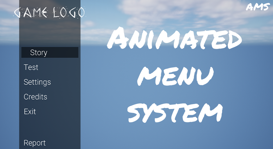 Animated Menu System (AMS) in Blueprints - UE Marketplace