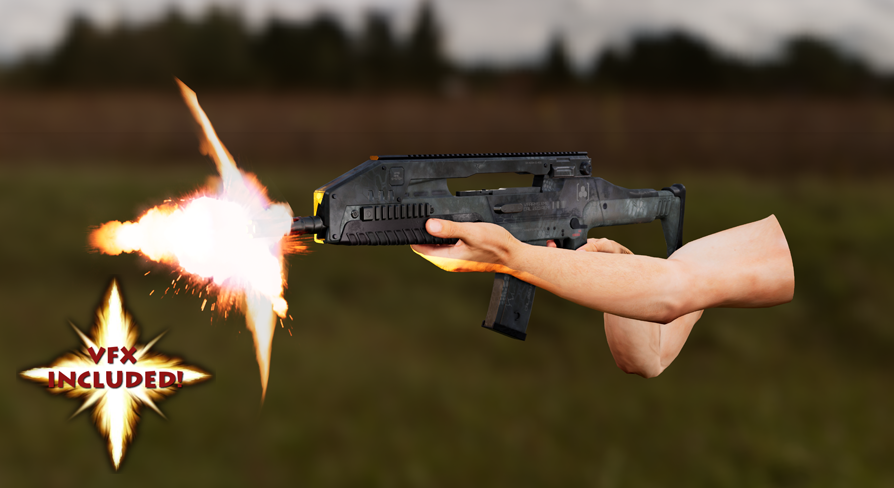 Animated XM8 Assault Rifle FPS Weapons Pack in Weapons - UE Marketplace