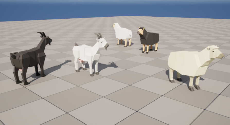 Animated GOAT and SHEEP - 3D LOW POLY in Characters - UE Marketplace