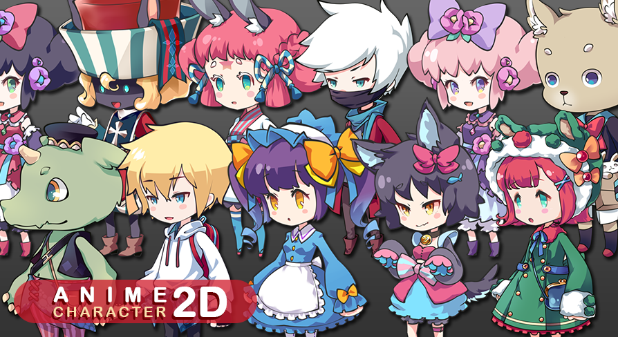 Anime Character 2D Pack.002 in 2D Assets - UE Marketplace